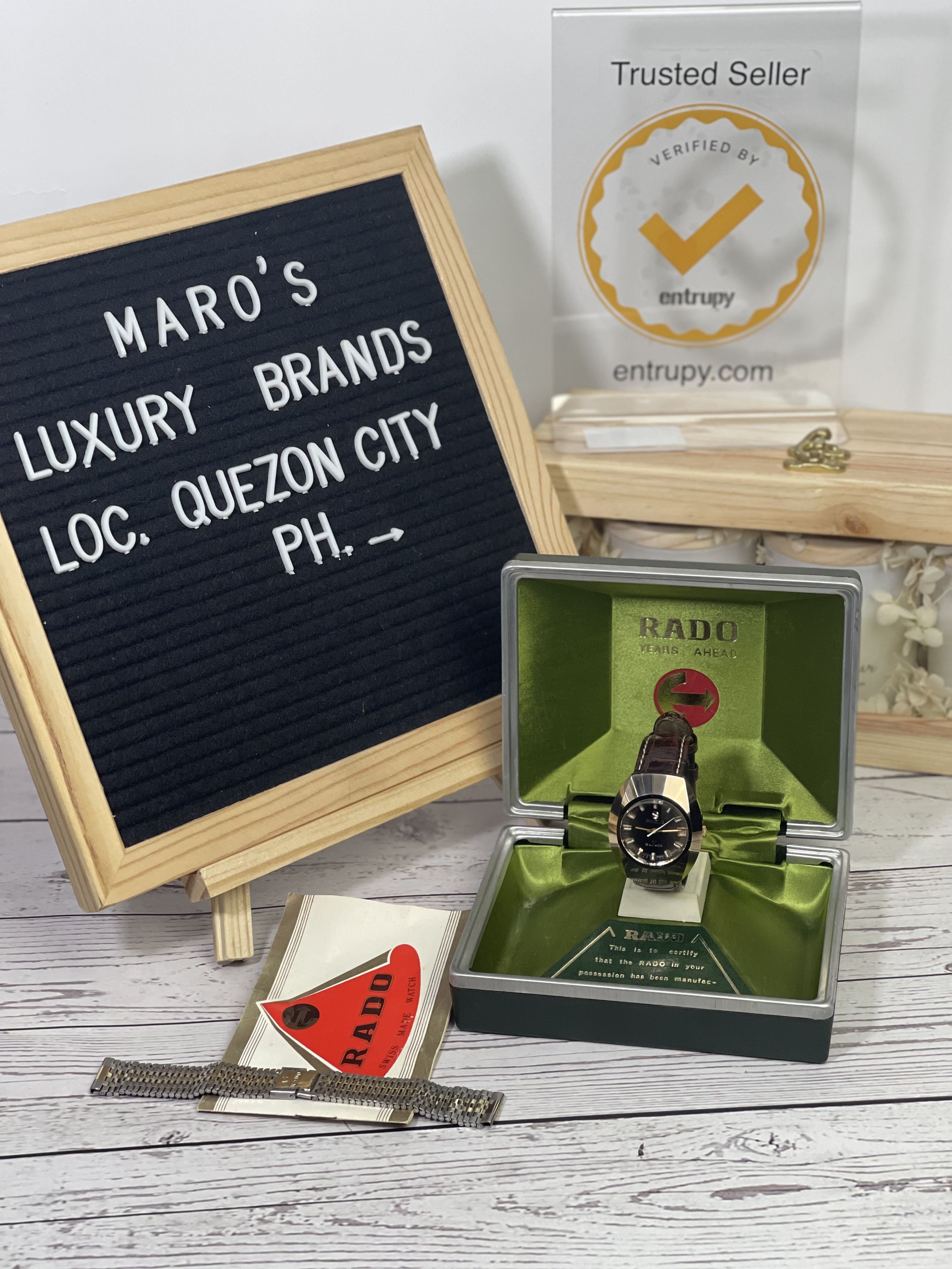 Authentic Rado Automatic watch with extra strap, Men's Fashion, Watches ...