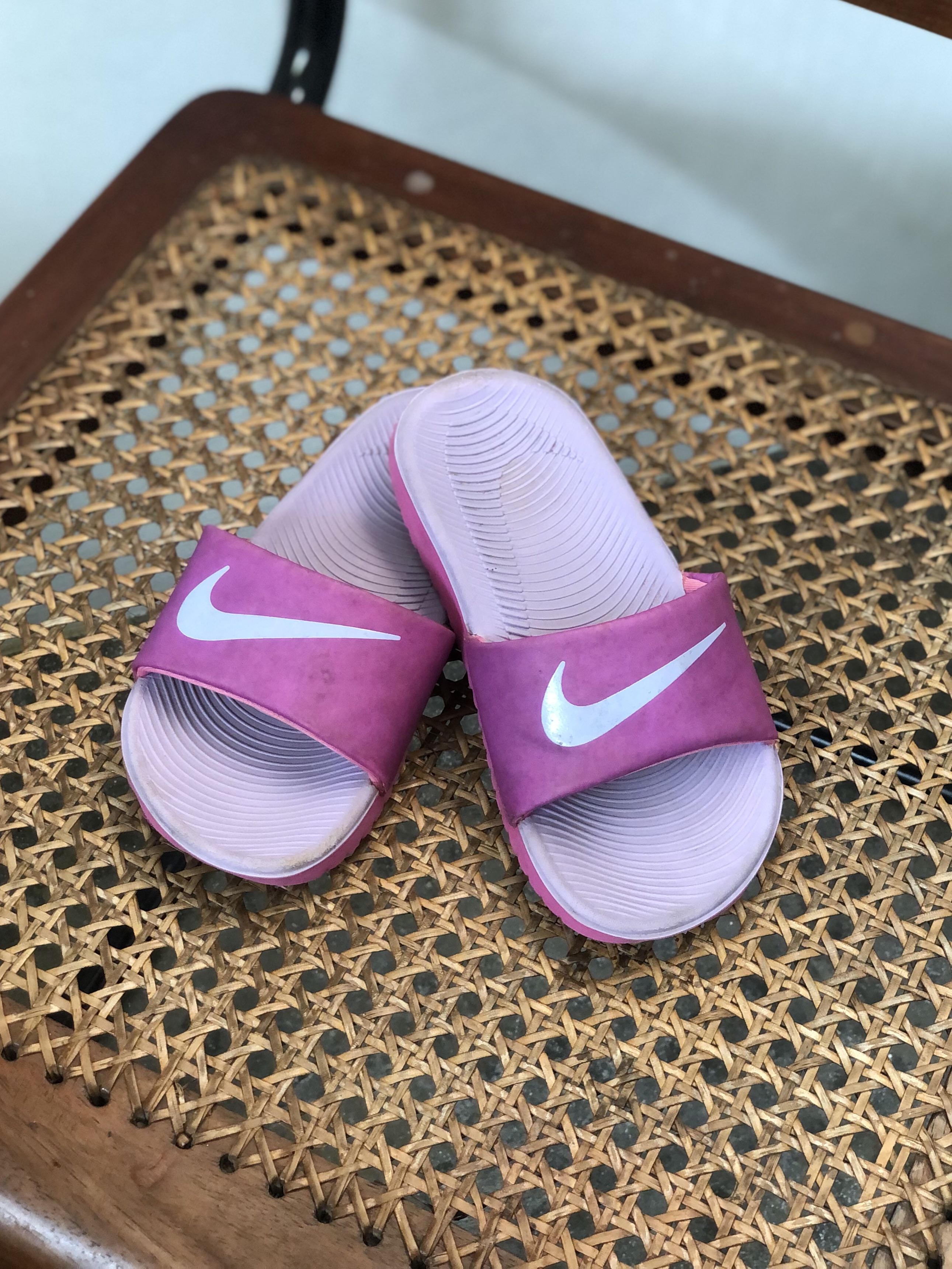 AUTHENTIC NIKE SLIDES FOR GIRLS, Babies & Kids, Babies & Kids Fashion ...