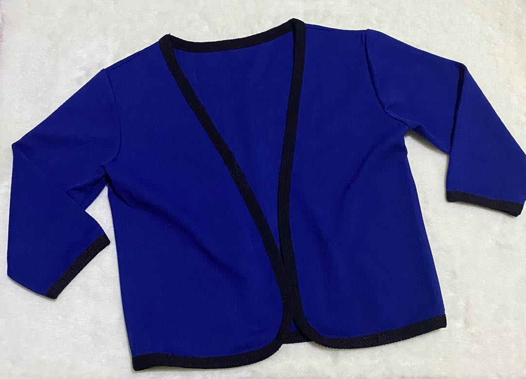 Blue blazer/topper, Women's Fashion, Coats, Jackets and Outerwear on ...