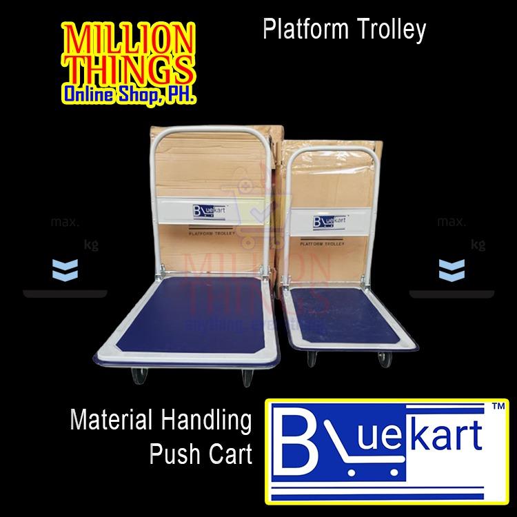 BLUEKART Foldable Platform Trolley 300 kg millionthings Hand Truck Push ...
