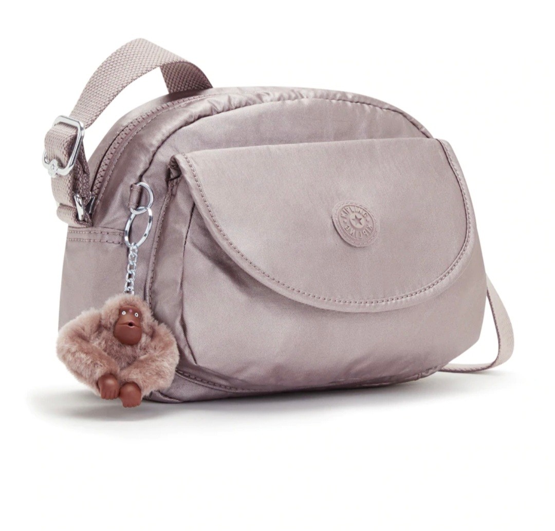 BNIB Kipling Stelma Crossbody bag in Hazelnut Met, Women's Fashion ...
