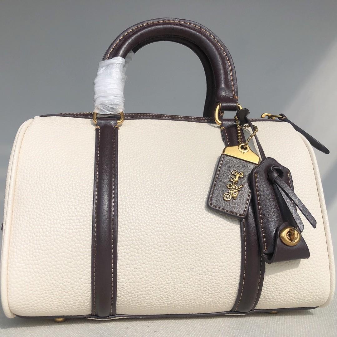 Coach Ruby Satchel in Cream White, Women's Fashion, Bags & Wallets ...