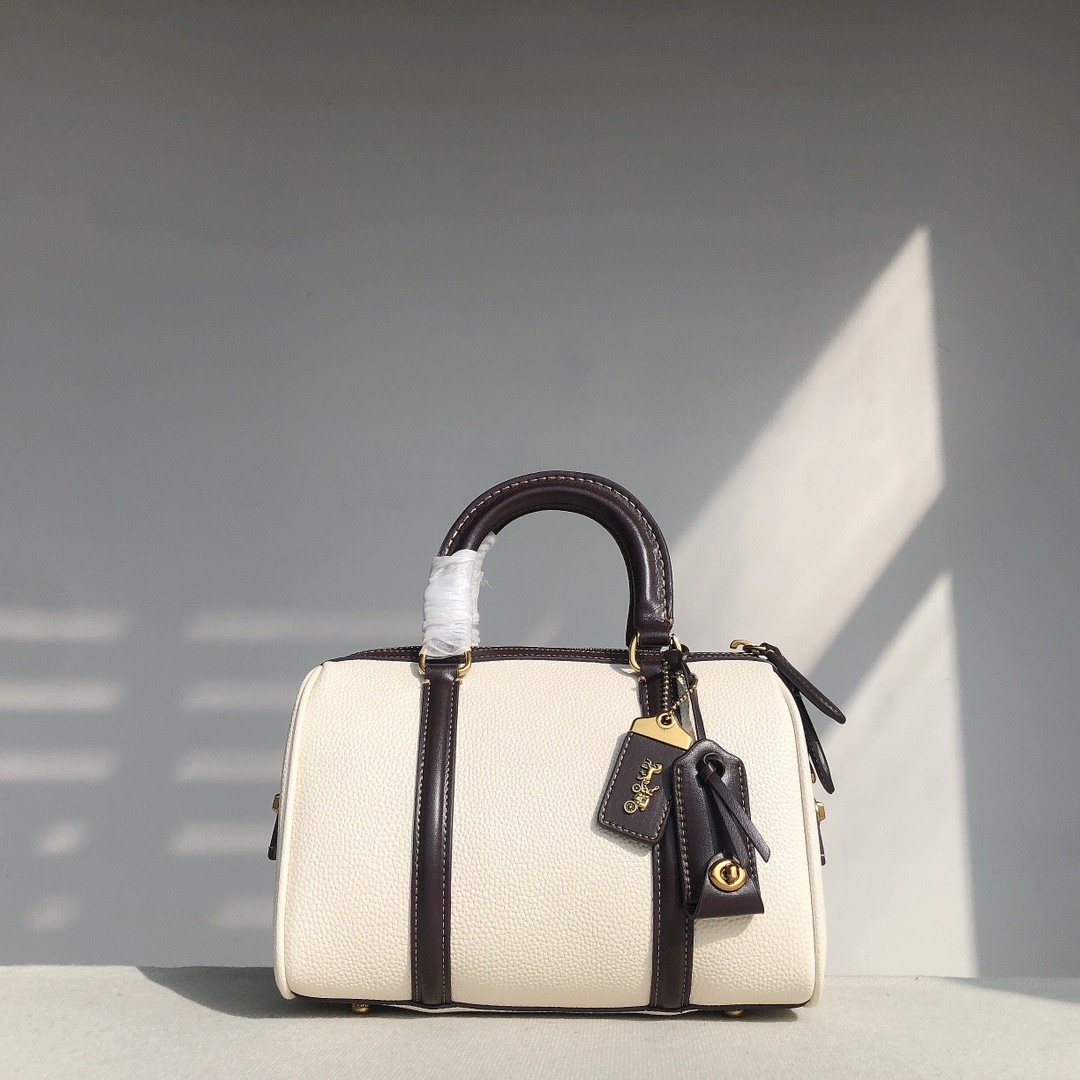 Coach Ruby Satchel in Cream White, Women's Fashion, Bags & Wallets ...