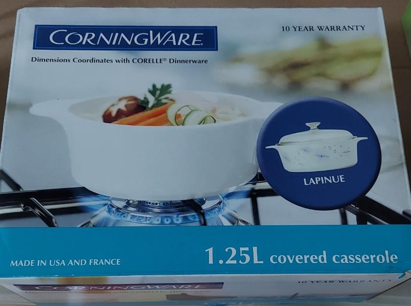 CorningWare Dimensions Round Casserole 1.25L, Furniture & Home Living ...