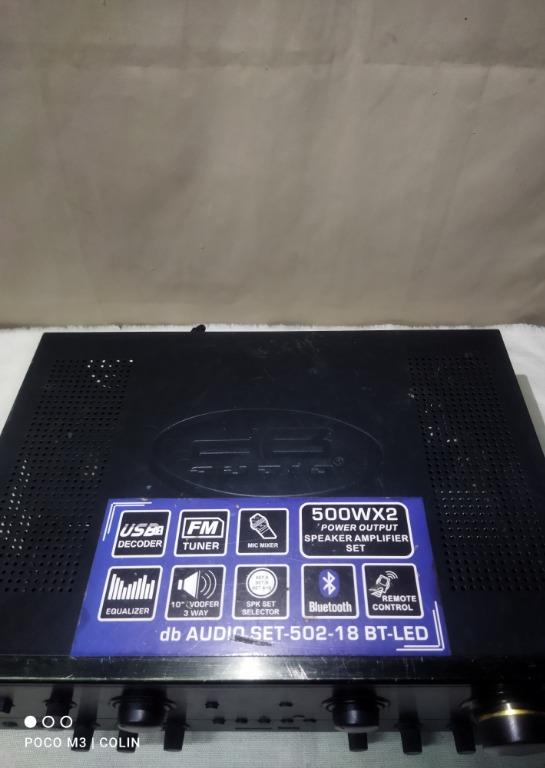 Db audio 502 amplifier (500 watts x 2), Audio, Soundbars, Speakers ...