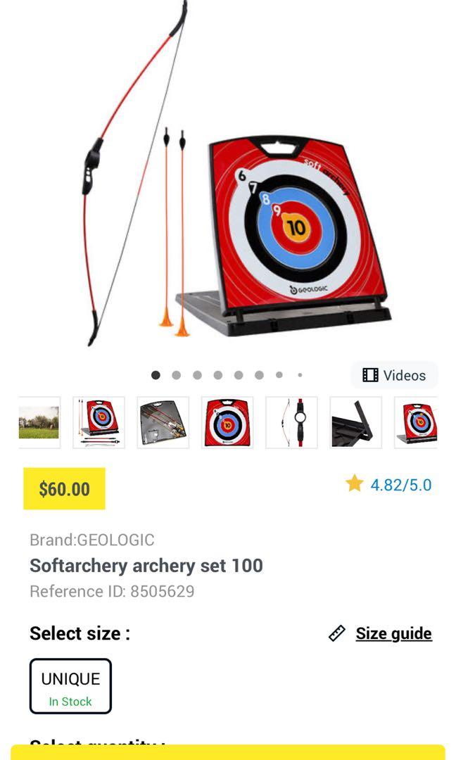 Decathlon Geologic Softarchery Archery Set Bow and Extra Arrows, Sports ...