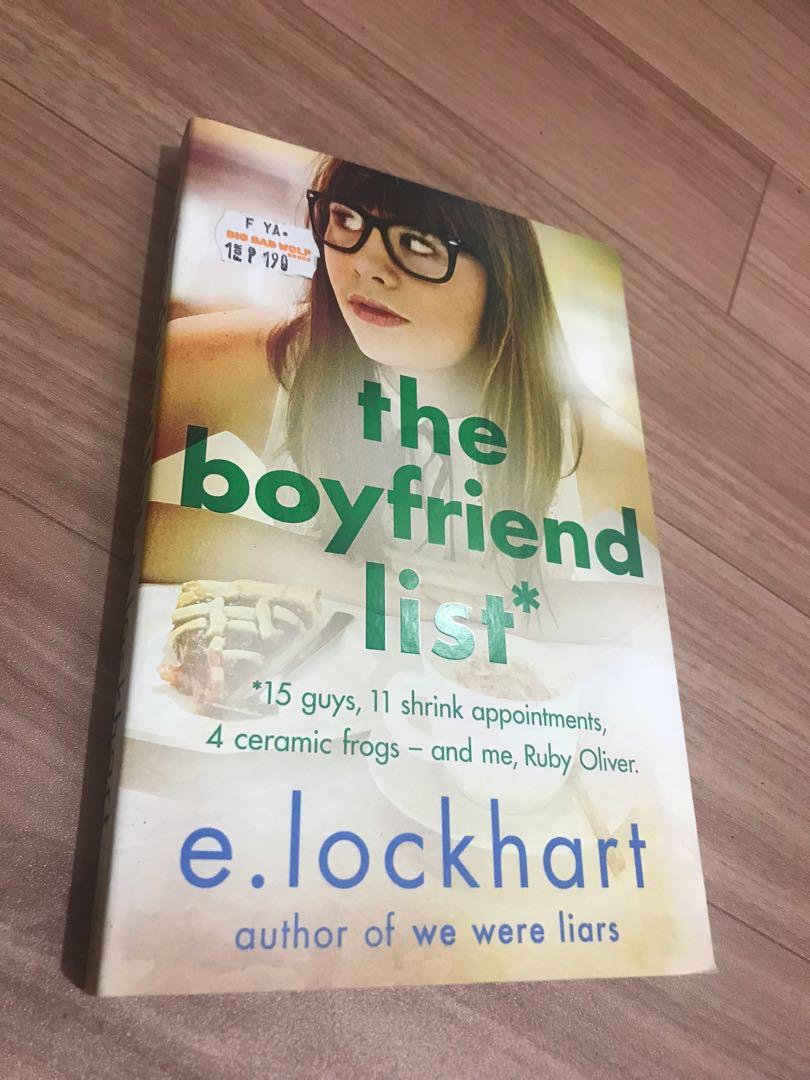 E. Lockhart - The Boyfriend List, Hobbies & Toys, Books & Magazines ...