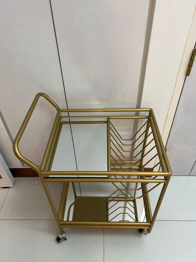 Fancy Trolley that can be used as a side table, Furniture & Home Living ...
