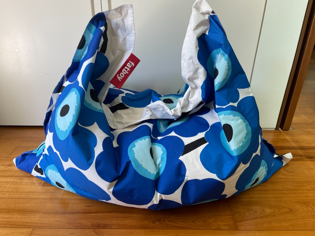 FatBoy Marimekko Unikko Bean Bag - Blue, Furniture & Home Living ...