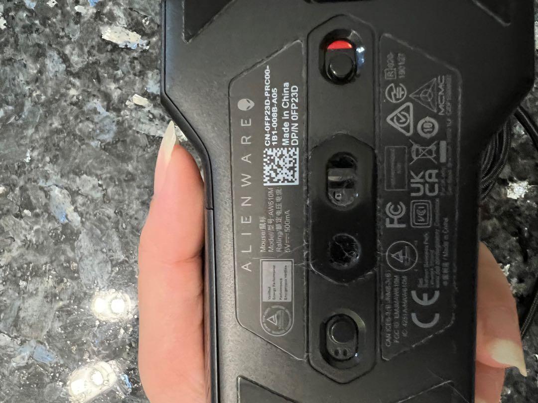 Dell Alienware Wired/Wireless gaming Mouse 610M-Dark, Computers & Tech ...