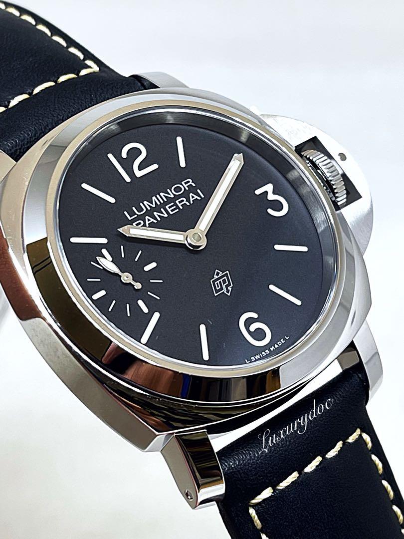 FS.BNIB PANERAI LUMINOR LOGO MANUAL WINDING 3 DAYS BLACK DIAL 44MM ...