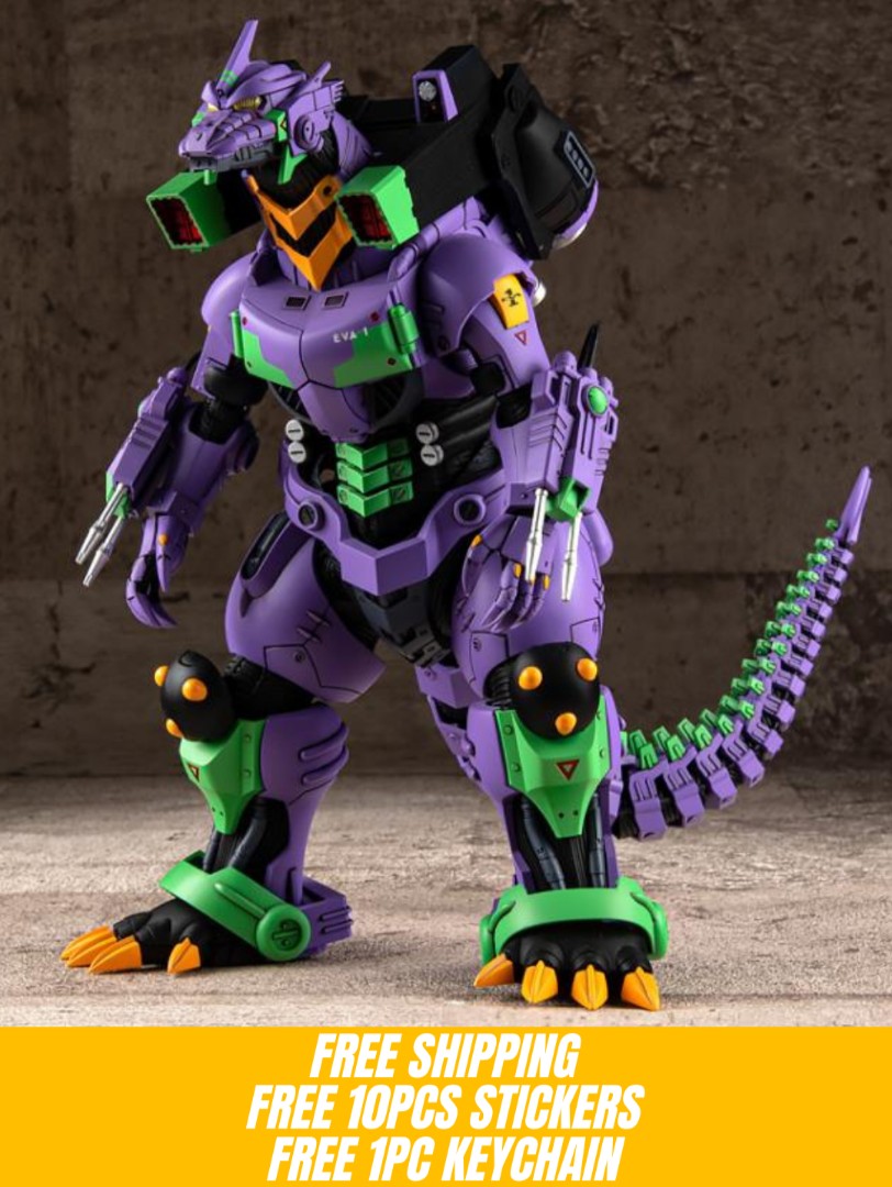 Godzilla vs. Evangelion Mechagodzilla (Type-3 Kiryu EVA Unit-01 Color ...