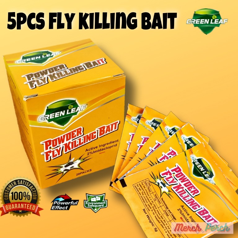 Green Leaf Fly Killing Bait, Health & Nutrition, Insect Repellents on ...