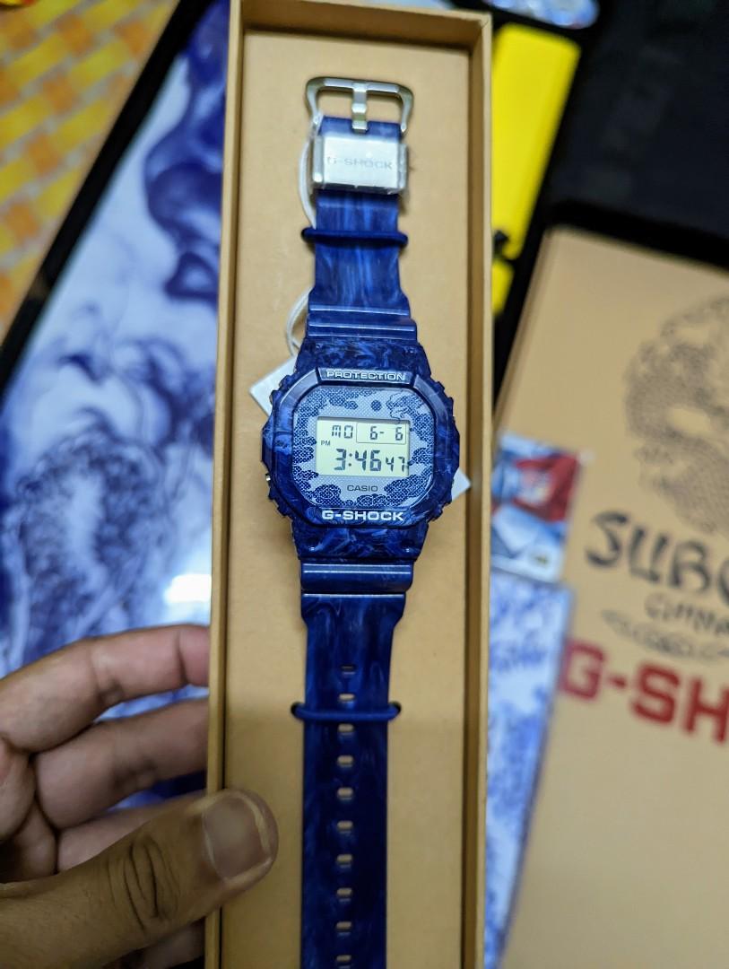 G-Shock DW5600BWP Collab Subcrew 2022, Men's Fashion, Watches ...