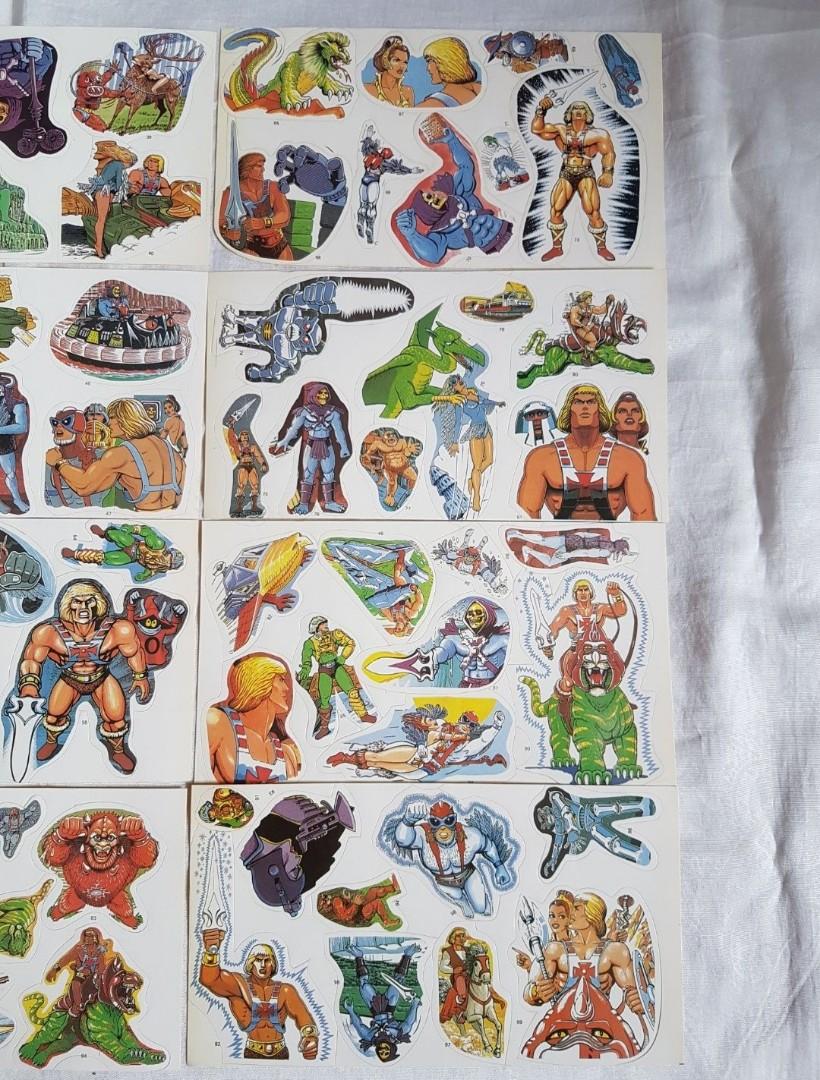 He-Man Masters Of The Universe 12 Stickers #1 To #99, Hobbies & Toys ...