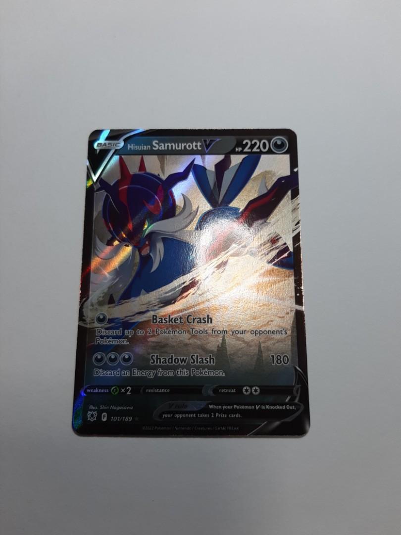 Hisuian Samurott V 101/189, Video Gaming, Gaming Accessories, Game Gift ...