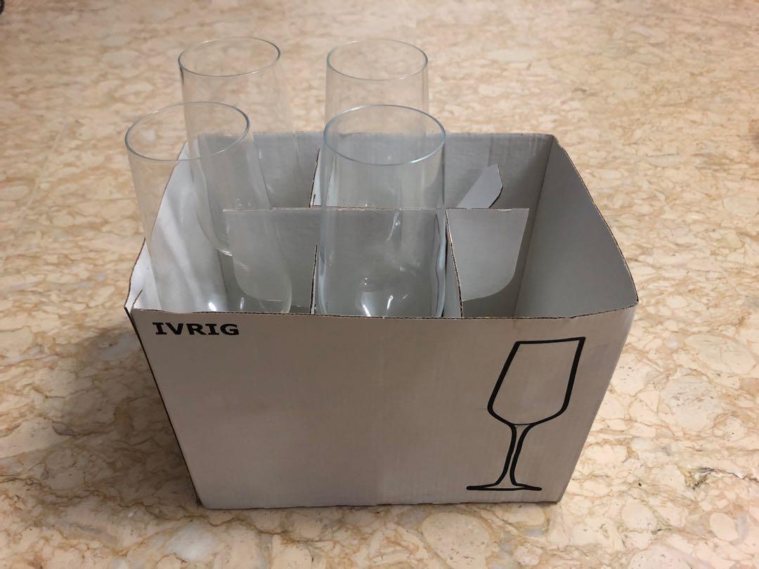 Ikea Champagne glass, Furniture & Home Living, Kitchenware & Tableware ...