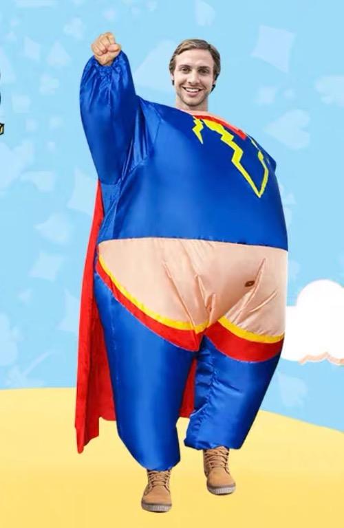 Inflatable Superman Costume with Fan inside, Hobbies & Toys, Toys ...