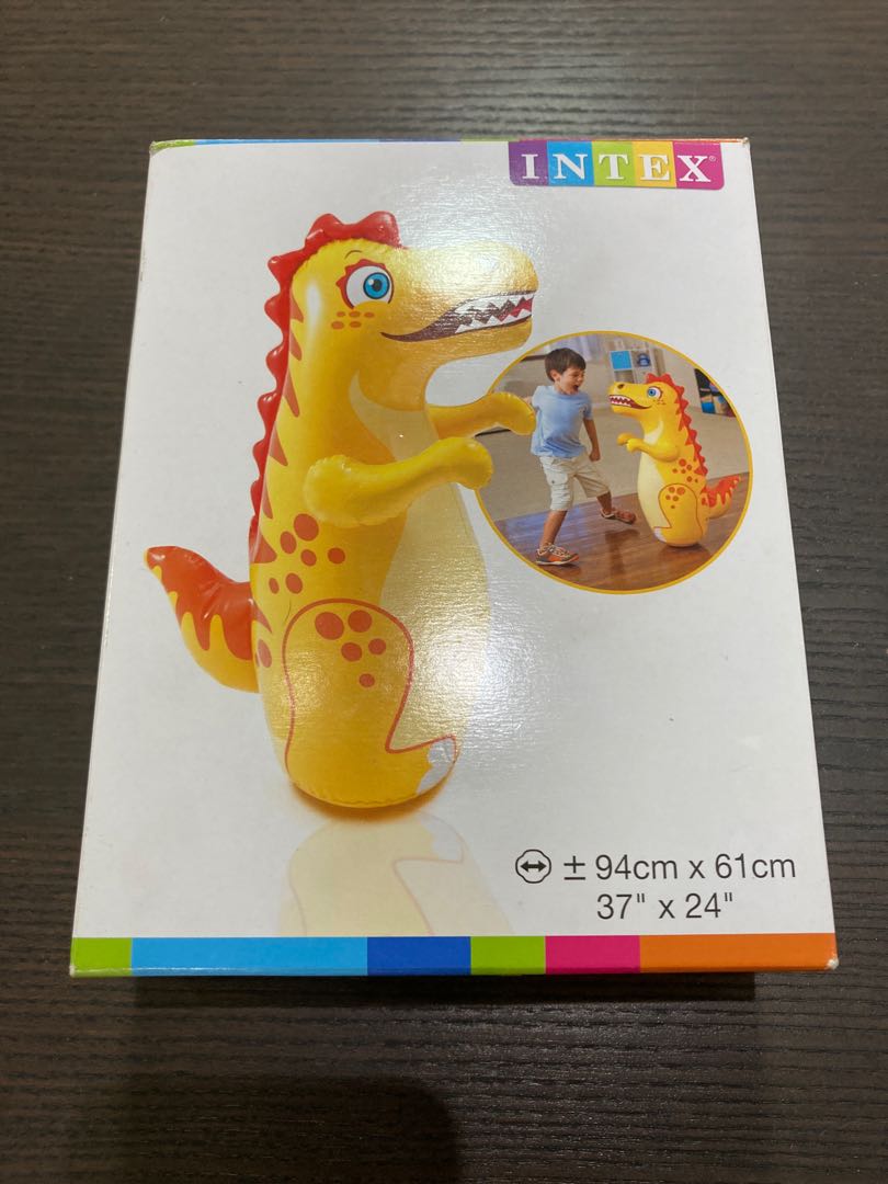 INTEX Kids Inflatable Dinosaur Punching Bag, Hobbies & Toys, Toys ...