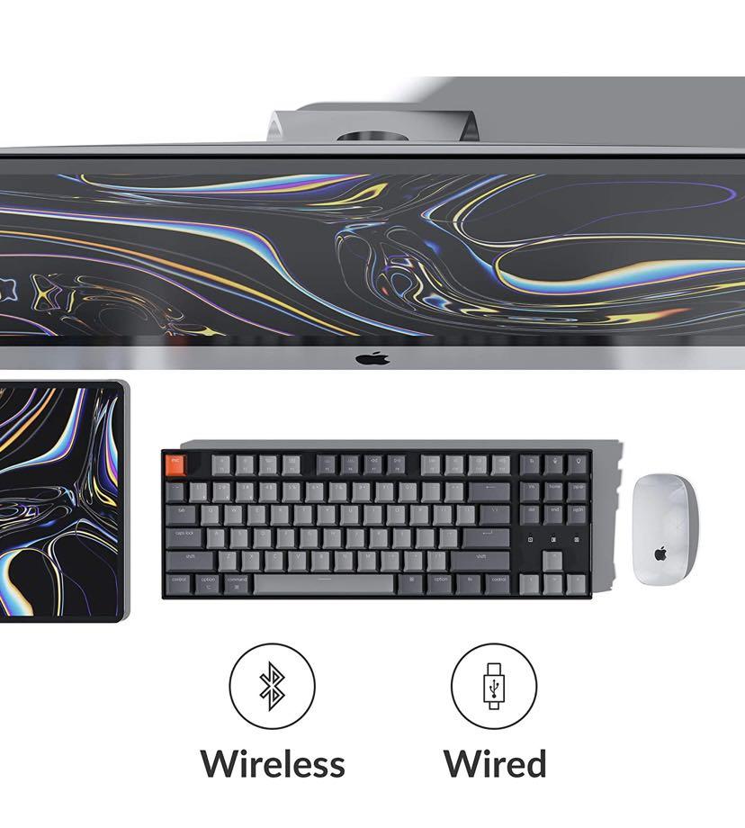 Keychron K4 Wireless Bluetooth/USB Wired Gaming Mechanical Keyboard, 電腦 ...