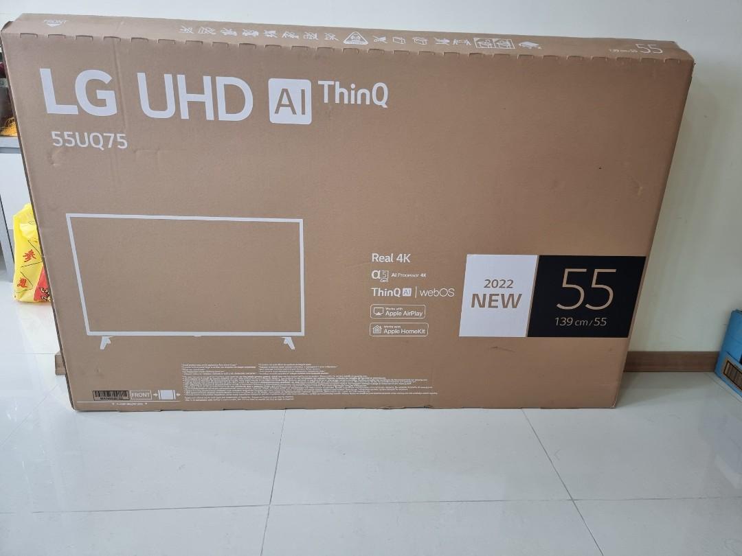 LG uHD AI ThinQ 55UQ75 empty box, TV & Home Appliances, TV & Entertainment, TV Parts ...
