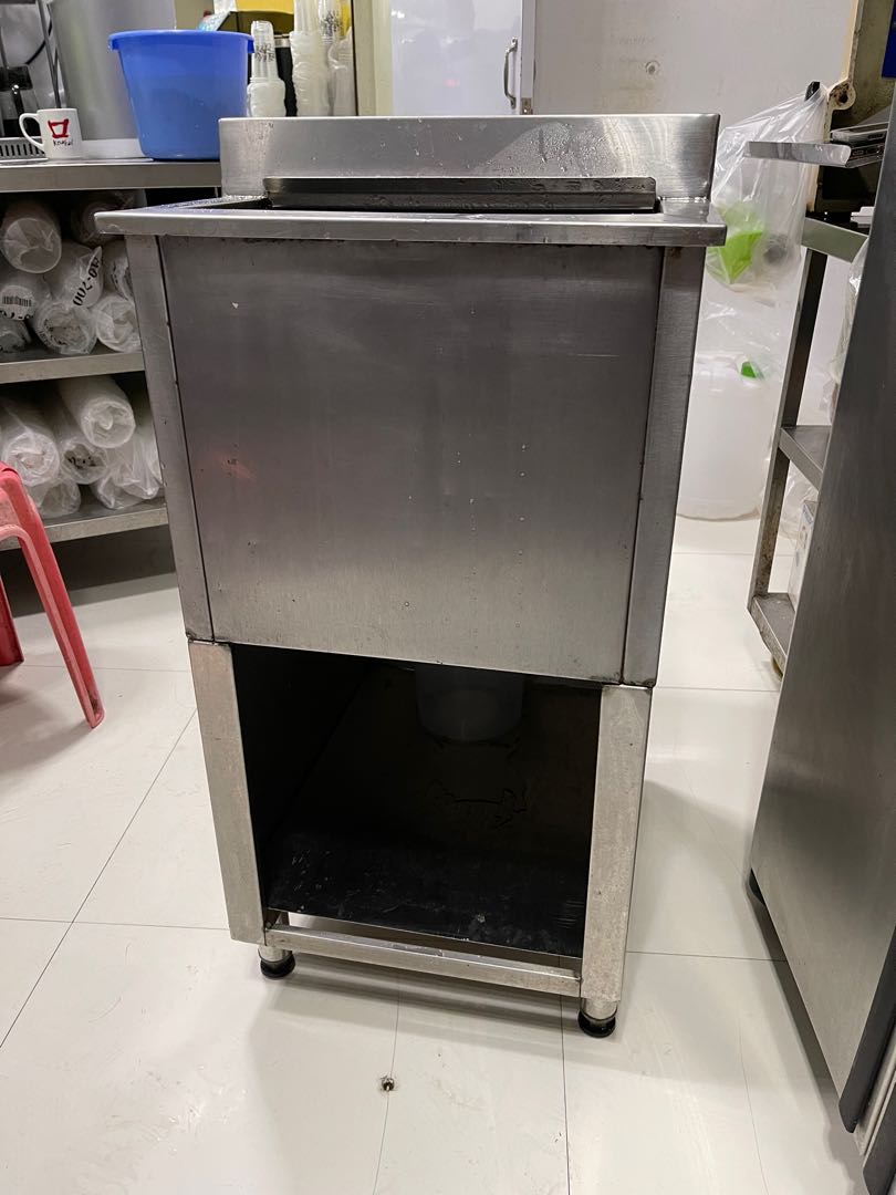 Metal ice bin - movable, Furniture & Home Living, Furniture, Shelves ...