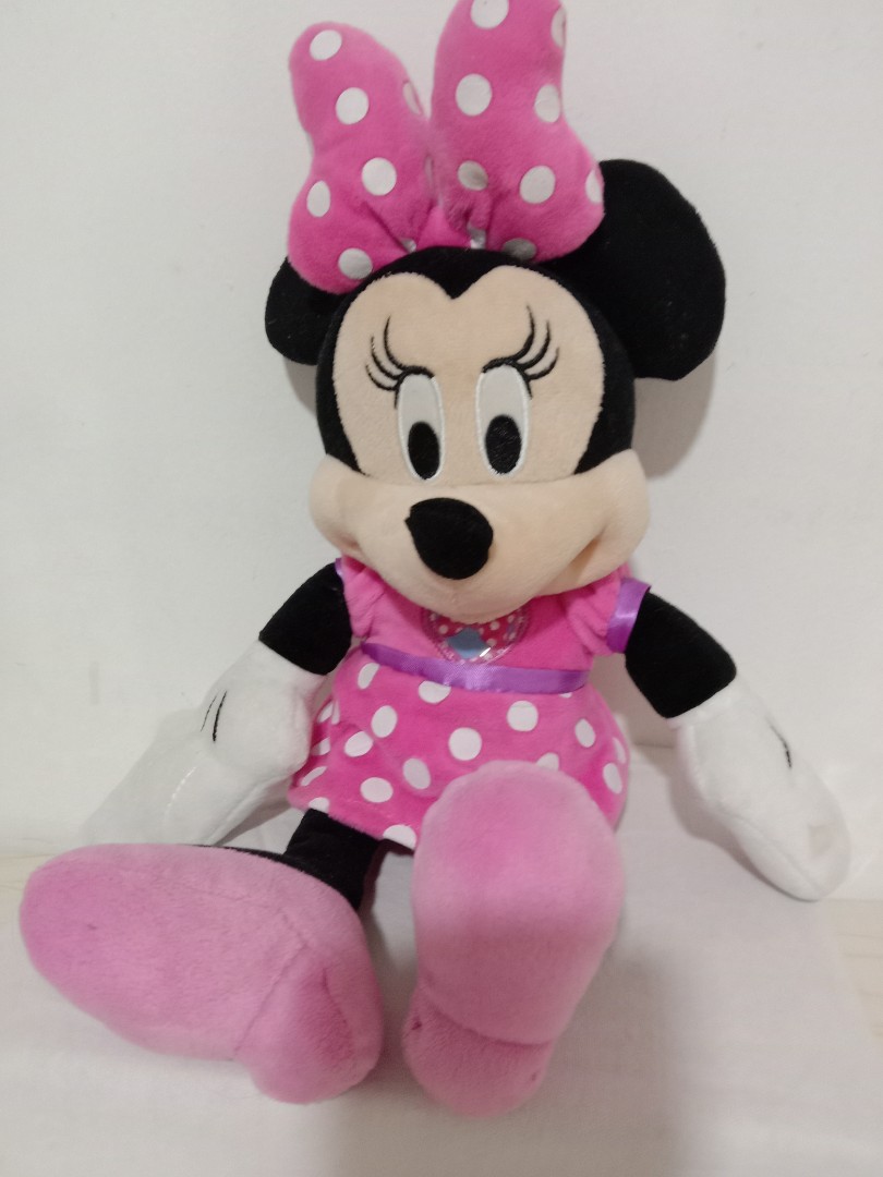 Minnie Mouse Pink Plush Stuffed Toy, Hobbies & Toys, Toys & Games on ...