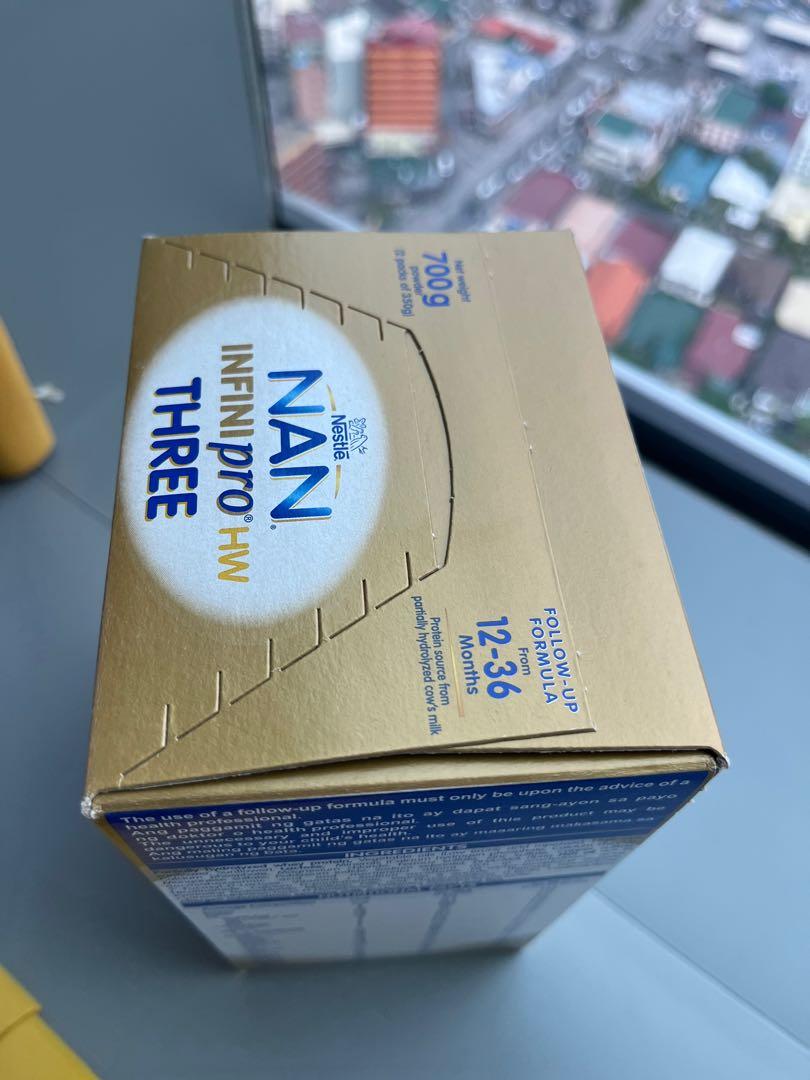 Nan Infinipro HW for 12-36m Three Formula Milk Powder 700g, Babies ...