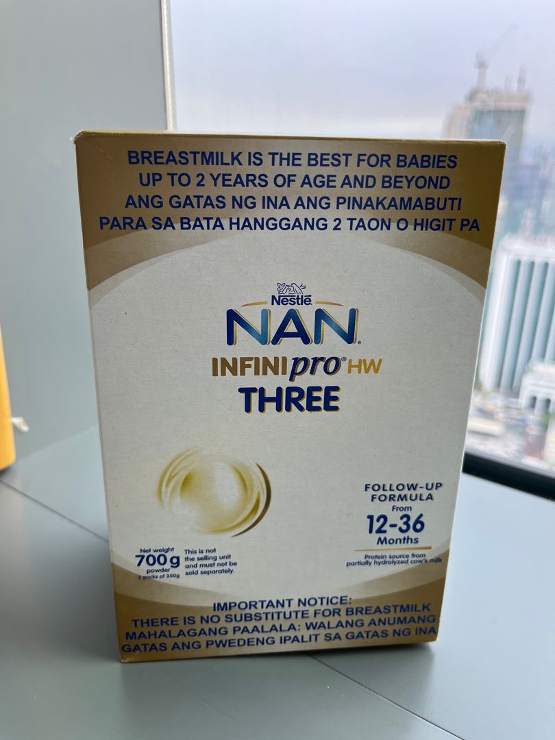 Nan Infinipro HW for 12-36m Three Formula Milk Powder 700g, Babies ...