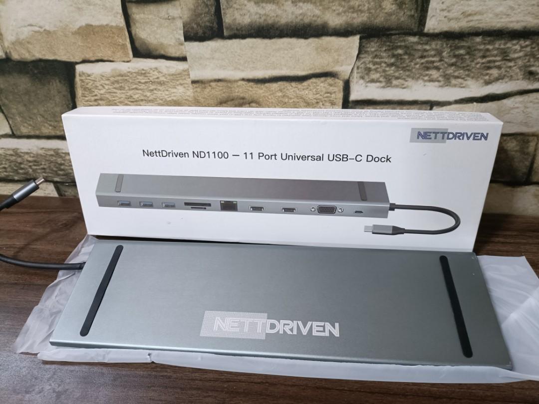 NETTDRIVEN ND1100-11 PORT UNIVERSAL USB-C DOCK, Mobile Phones & Gadgets ...
