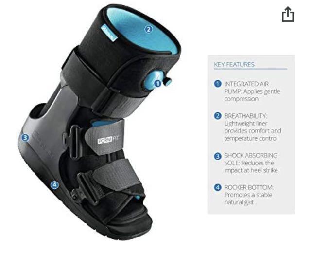 OSSUR FORM FIT LOW TOP WALKER BOOT - ANKLE GUARD -SMALL SIZE - FOR ...