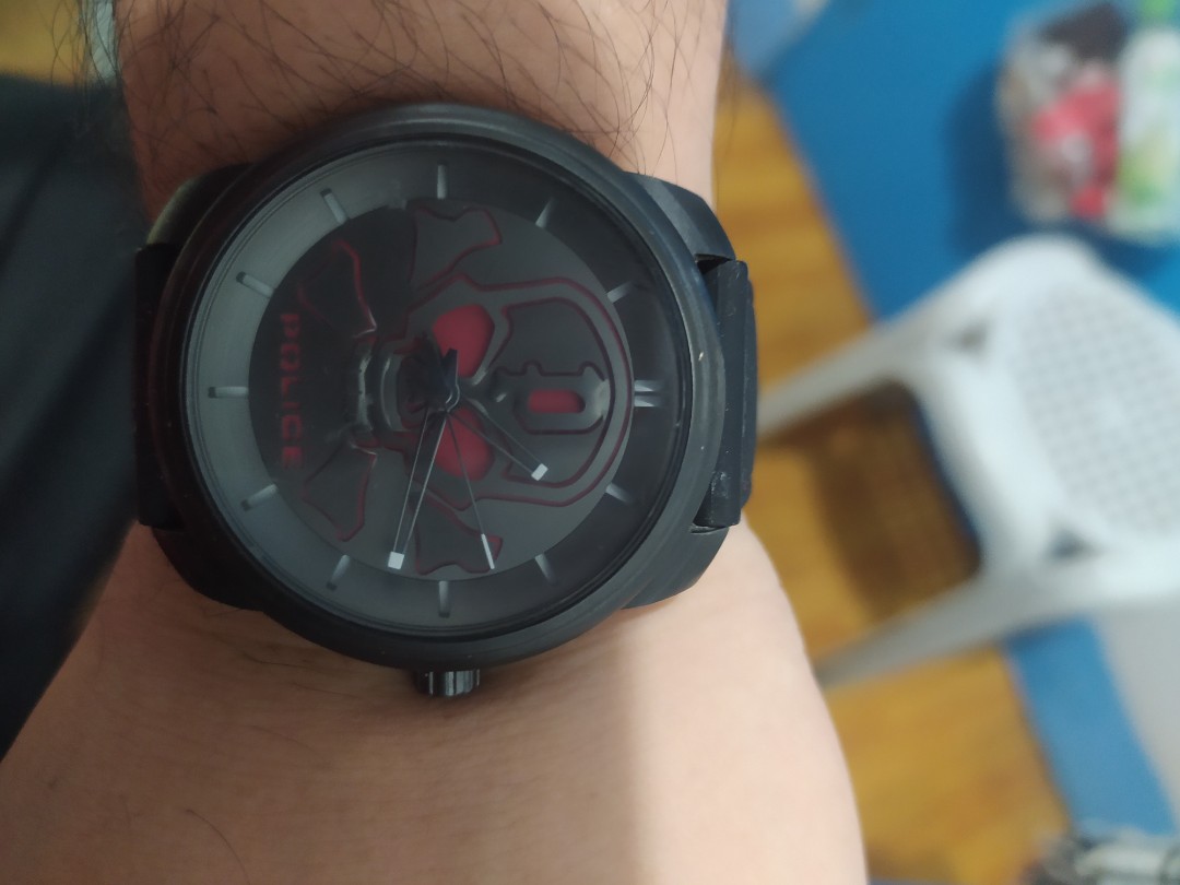 POLICE MEN'S SIGNATURE SKULL WATCH, Men's Fashion, Watches ...