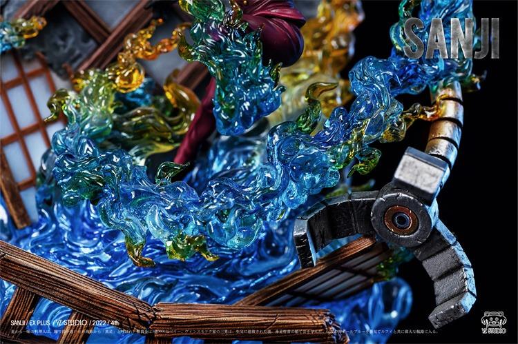 【PO】Vinsmoke Sanji Blue Flame Ifrit Jambe WCF Figure YZ Studio One ...