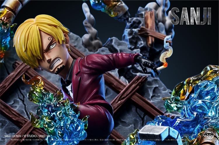 【PO】Vinsmoke Sanji Blue Flame Ifrit Jambe WCF Figure YZ Studio One ...