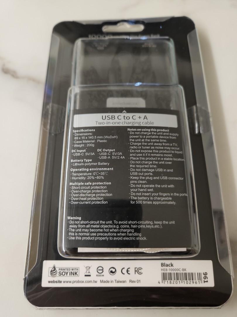Probox 10000mAh Ultra Slim Power Bank, Mobile Phones & Gadgets, Mobile ...