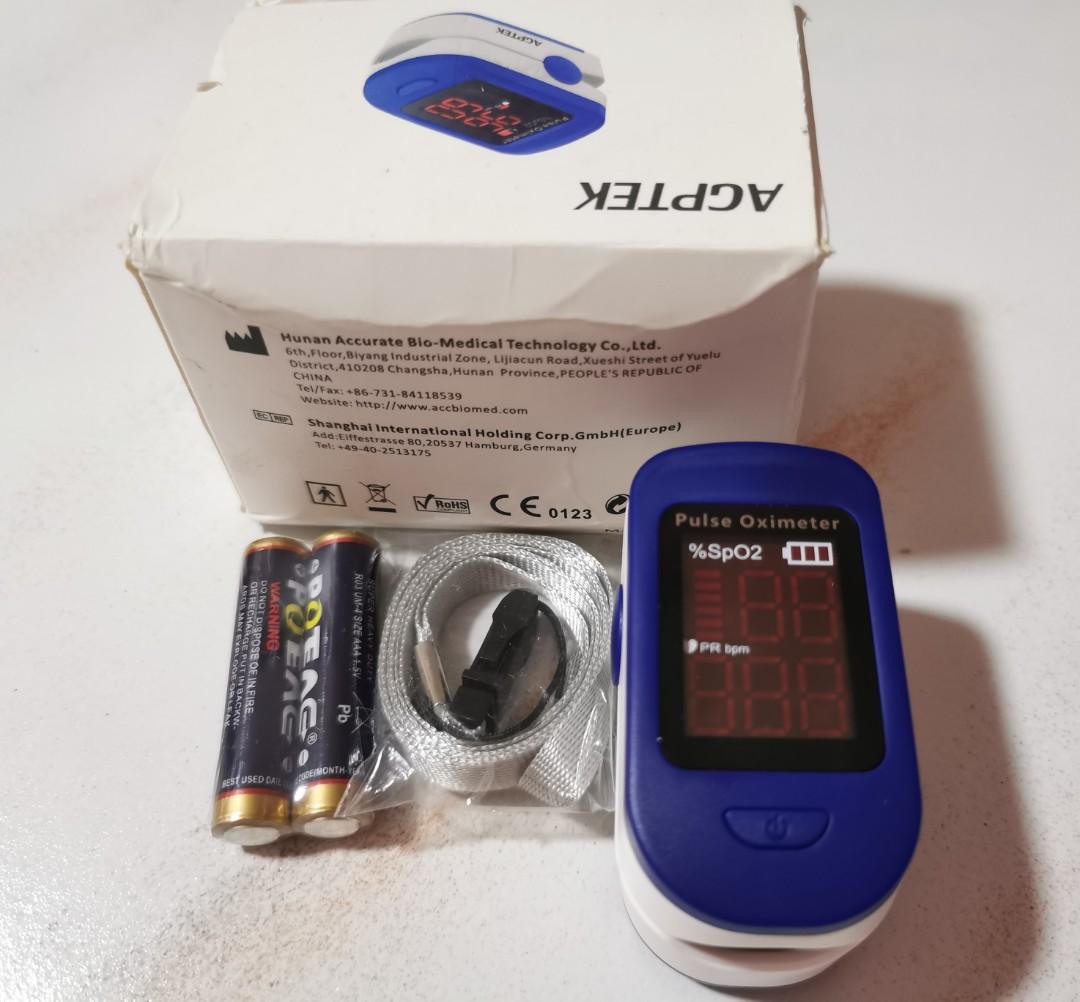 Pulse Oximeter (Brand: AGPTEK), Health & Nutrition, Health Monitors & Weighing Scales on Carousell