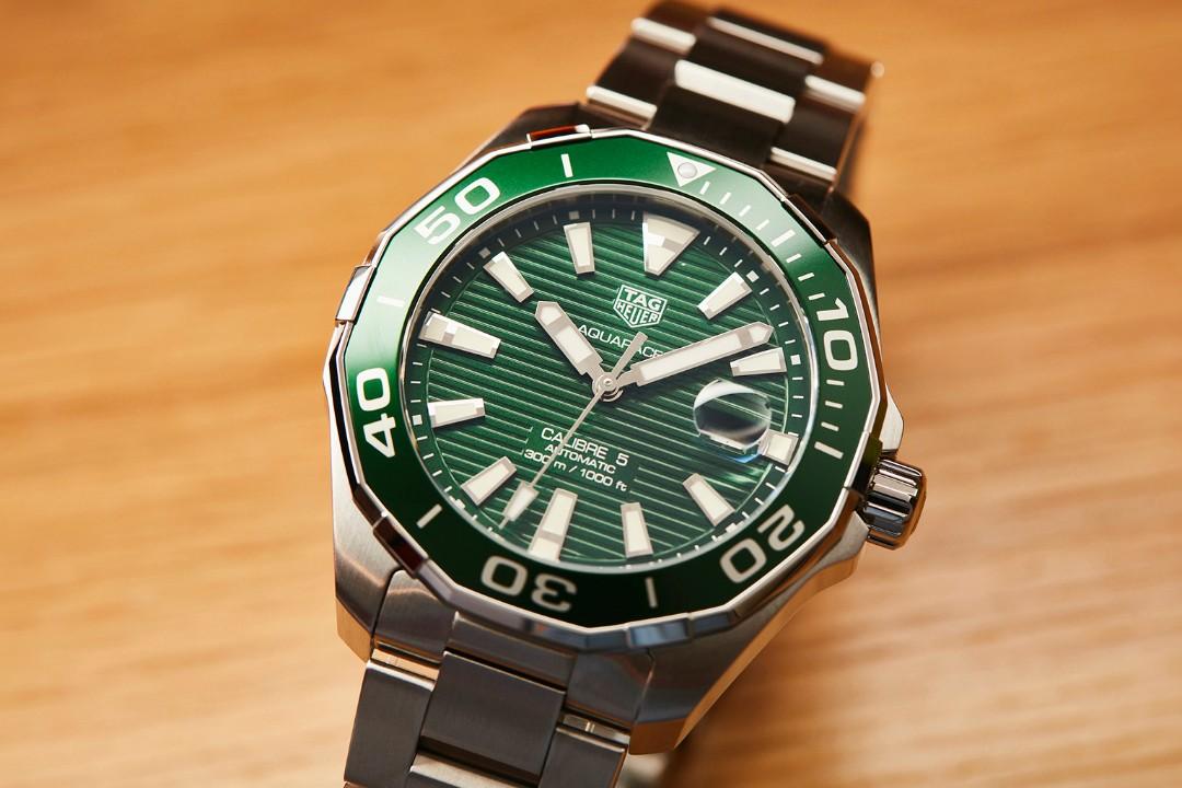 Tag Heuer Aquaracer Green (Hulk) WAY201S.BA0927, Luxury, Watches on ...
