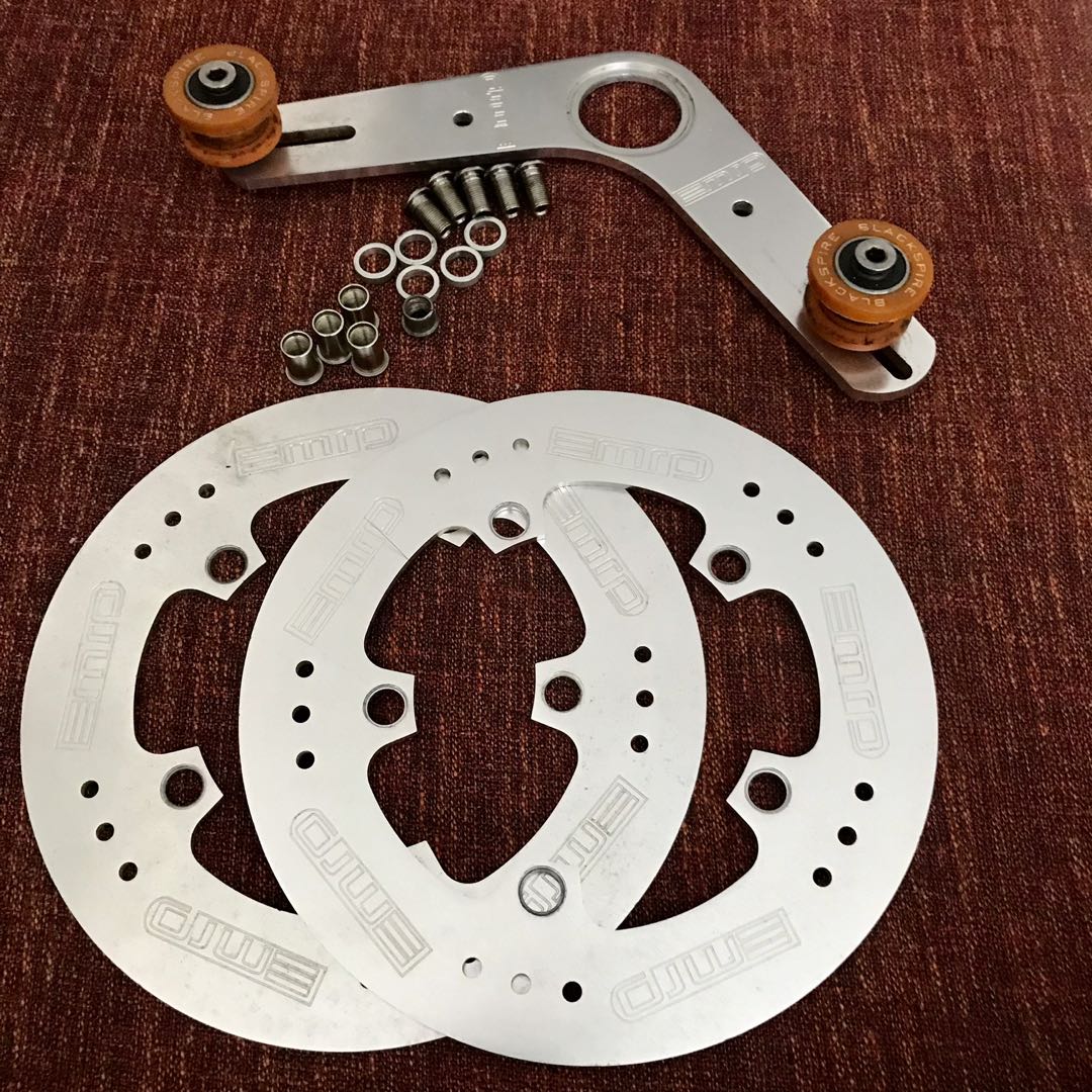 Retro MTB MRP billet lightweigh DH chainguide device (complete), Sports ...