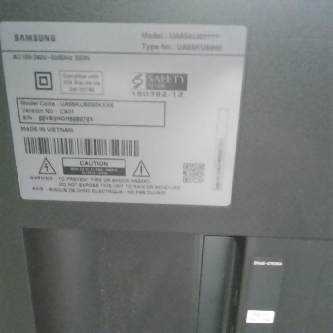 Samsung TV series 6 (55), TV & Home Appliances, TV & Entertainment, TV ...