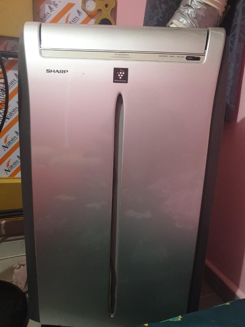 Sharp plasmacluster portable aircon, Furniture & Home Living, Furniture ...