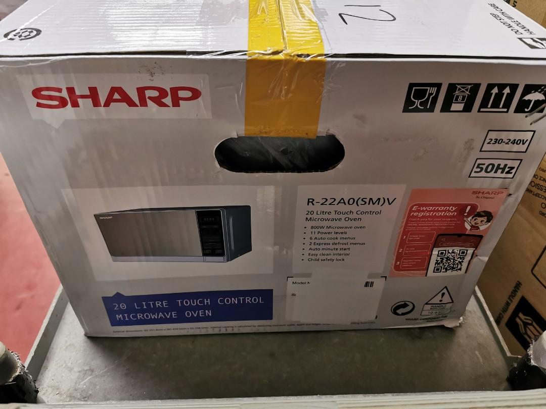 Sharp R-22A0(SM)V 20 L Microwave Oven, TV & Home Appliances, Kitchen ...
