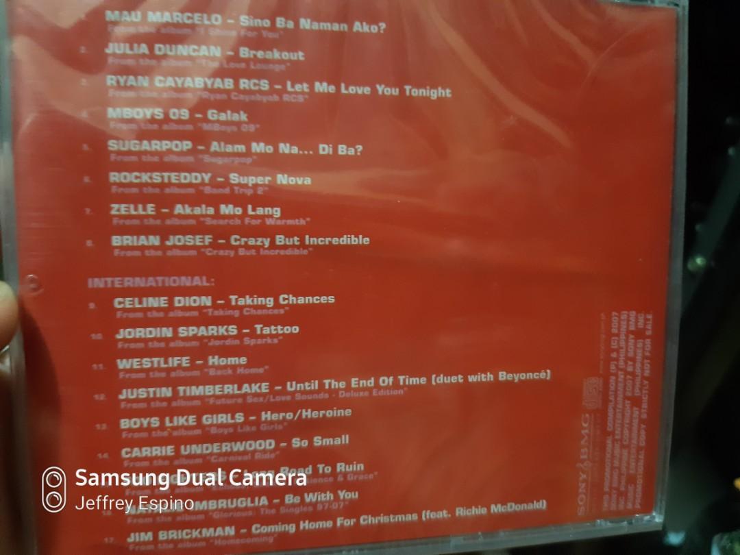 Sony BMG Sampler MBoys 09 Zelle Ryan Cayabyab Mau Marcelo opm cd ...