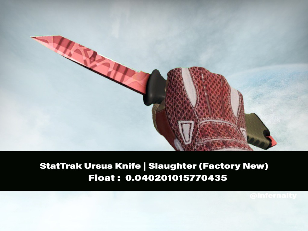 StatTrak Ursus Knife Slaughter FN CSGO SKINS KNIVES, Video Gaming ...