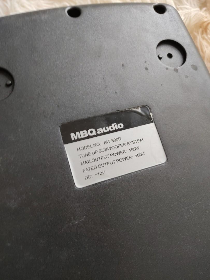 Subwoofer system MBQ audio, Auto Accessories on Carousell