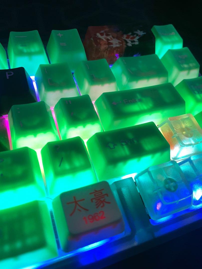 Taihao Haunted Slime Sprout ABD Doubleshot Keycap Translucent ...