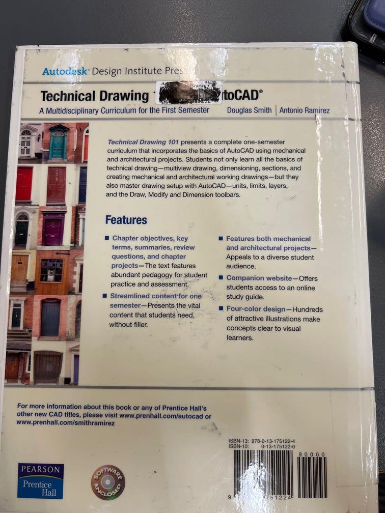 Technical Drawing 101 with AutoCAD, 興趣及遊戲, 書本 & 文具, 教科書 - Carousell