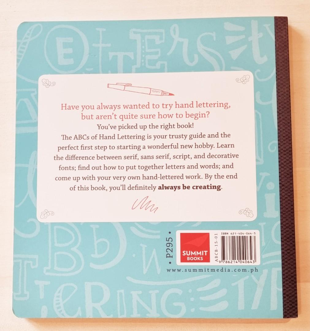 The ABCs of Hand Lettering by Abbey Sy, Hobbies & Toys, Books ...