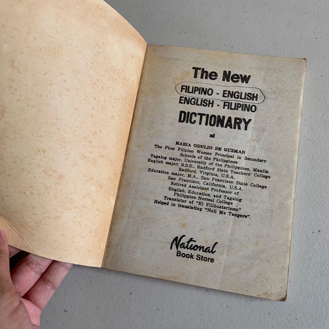 The New Filipino-English English-Filipino Dictionary, Hobbies & Toys ...