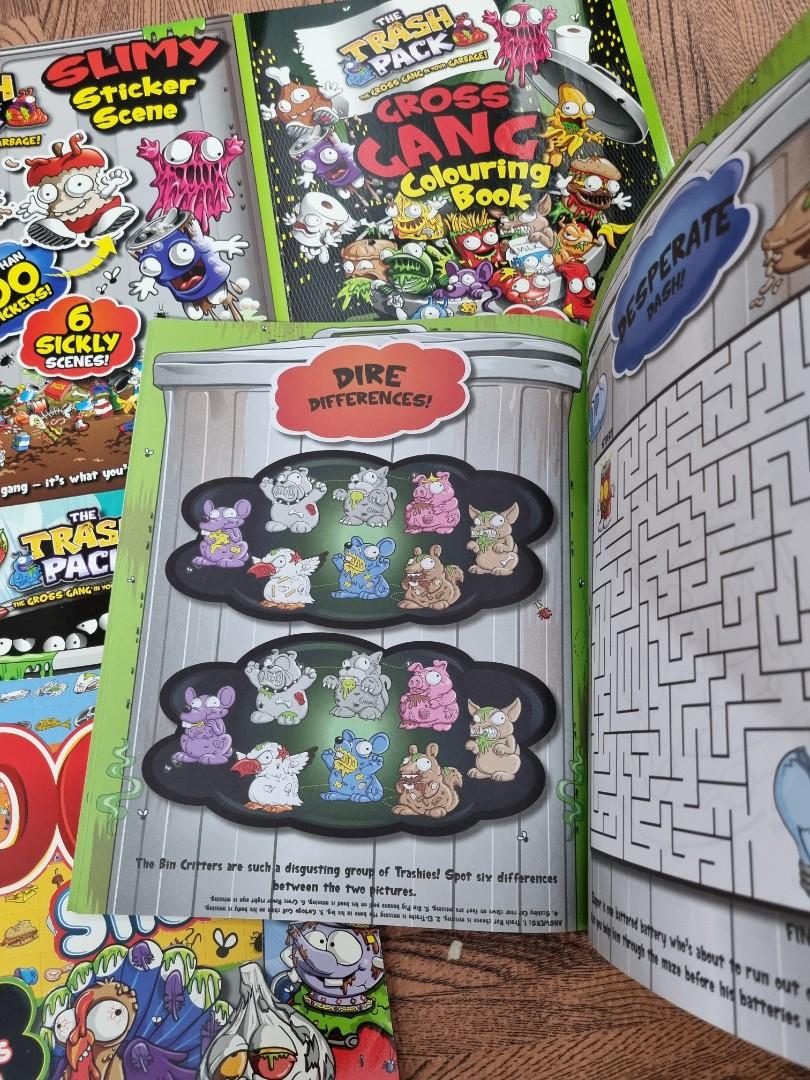 trash pack coloring book