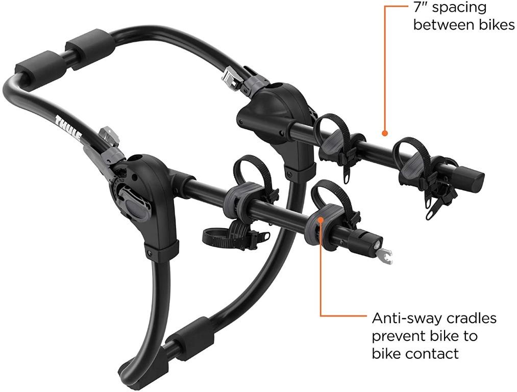 (lock feature) Thule Gateway Pro Trunk Bike Rack for 2 bicycle car ...